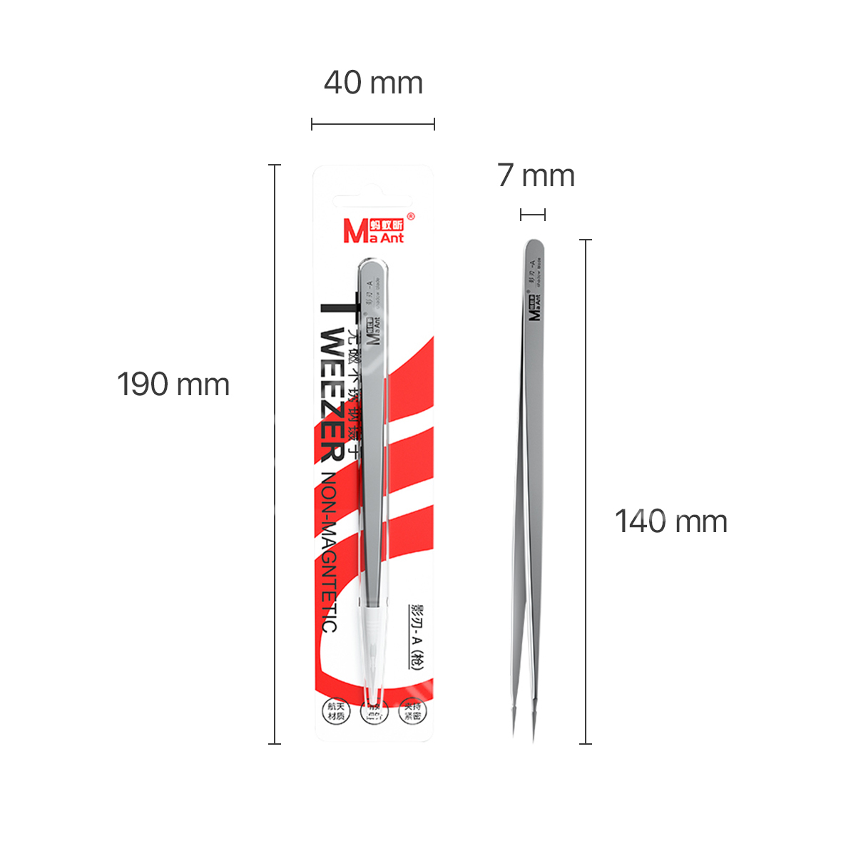 پنس سر صاف MaAnt Shadow Blade-007 - آی آر تی سی آی شاپ